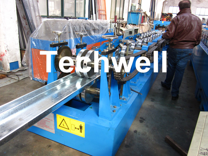 PLC Control U Shape Roll Forming Machine for Steel U Channel TW-U100