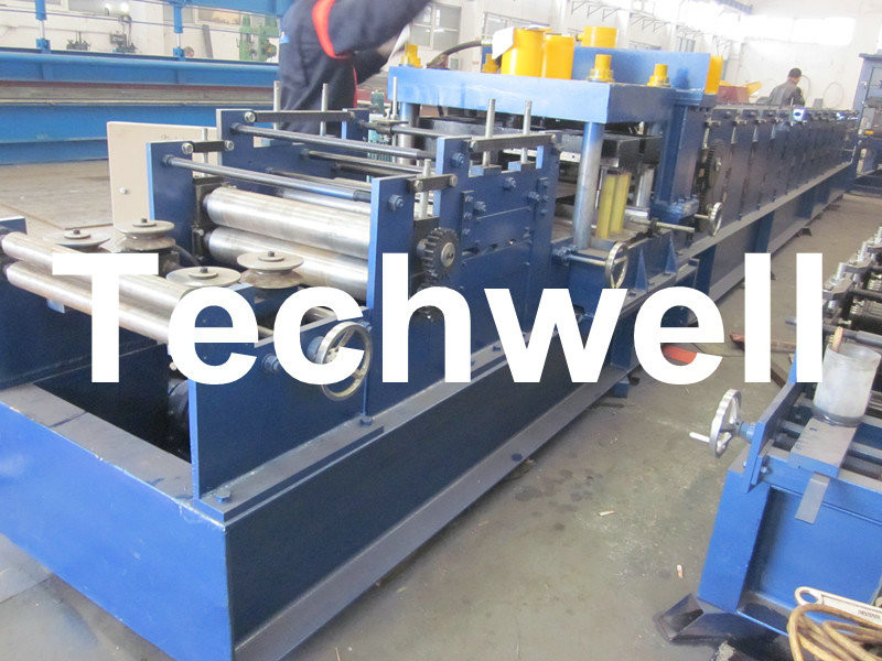 Z Purlin Roll Forming Machine with Pre - Cutting / Pre - Punching